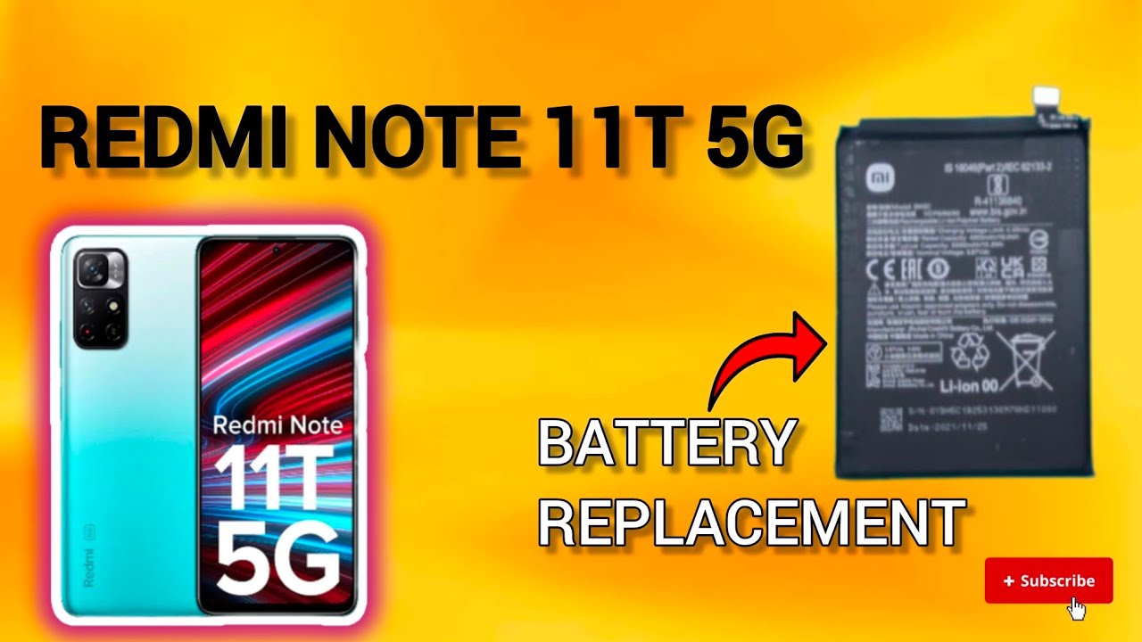 REDMI NOTE 11T 5G BATTERY REPLACEMENT | HOW TO CHANGE REDMI NOTE 11T 5G ...
