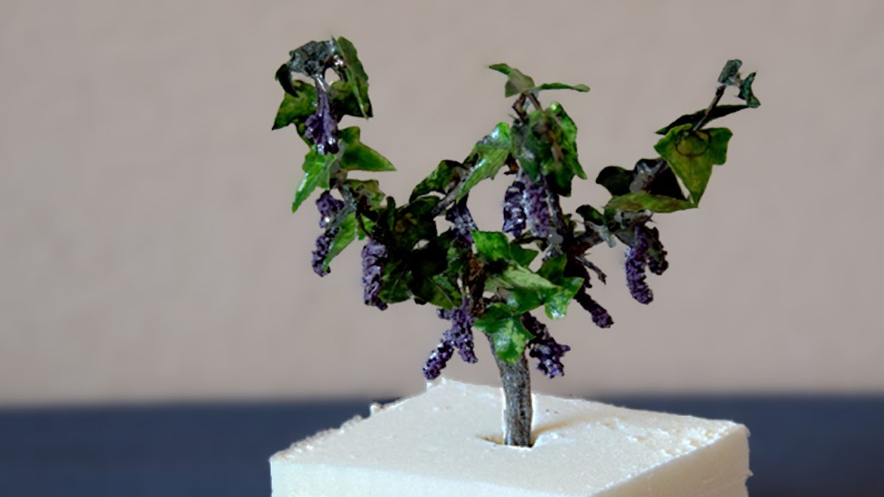 COME FARE UNA PIANTA DI VITE CON UVA PER MODELLISMO, PRESEPE E DIORAMA ...