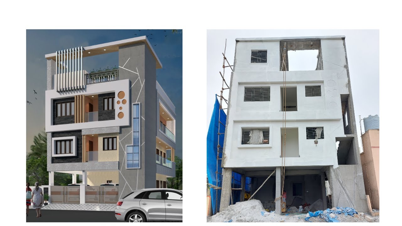 Ongoing G+3 Building Construction in Bangalore| 3800 Sq Ft Building ...