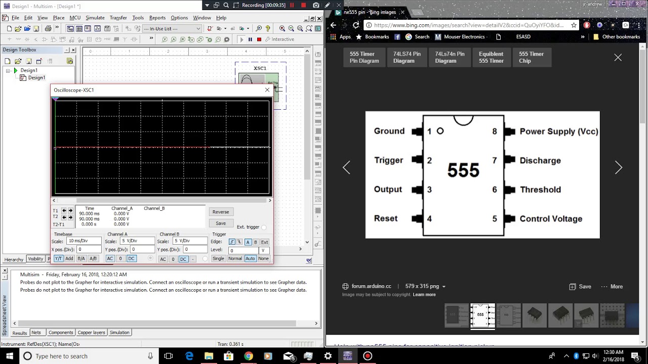 multisim 14.1 NE555 - YouTube