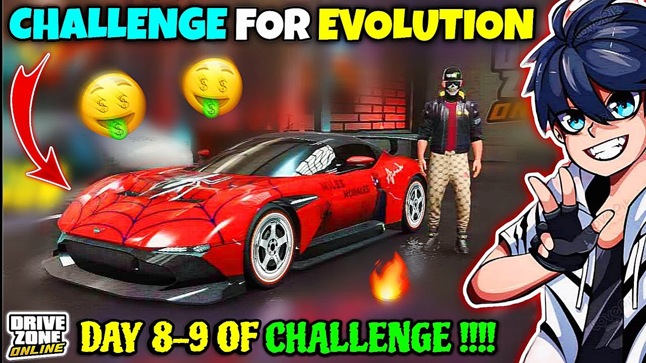 😇 Day 8-9 Evolution Challenge In Drive Zone Online || Get Evolution In ...