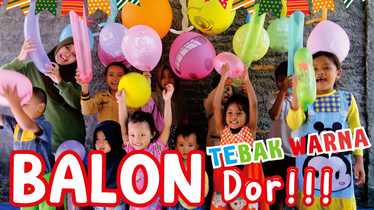 BALON MELETUS | BALONKU ADA LIMA | BALON WARNA WARNI | MENYANYI LAGU ...