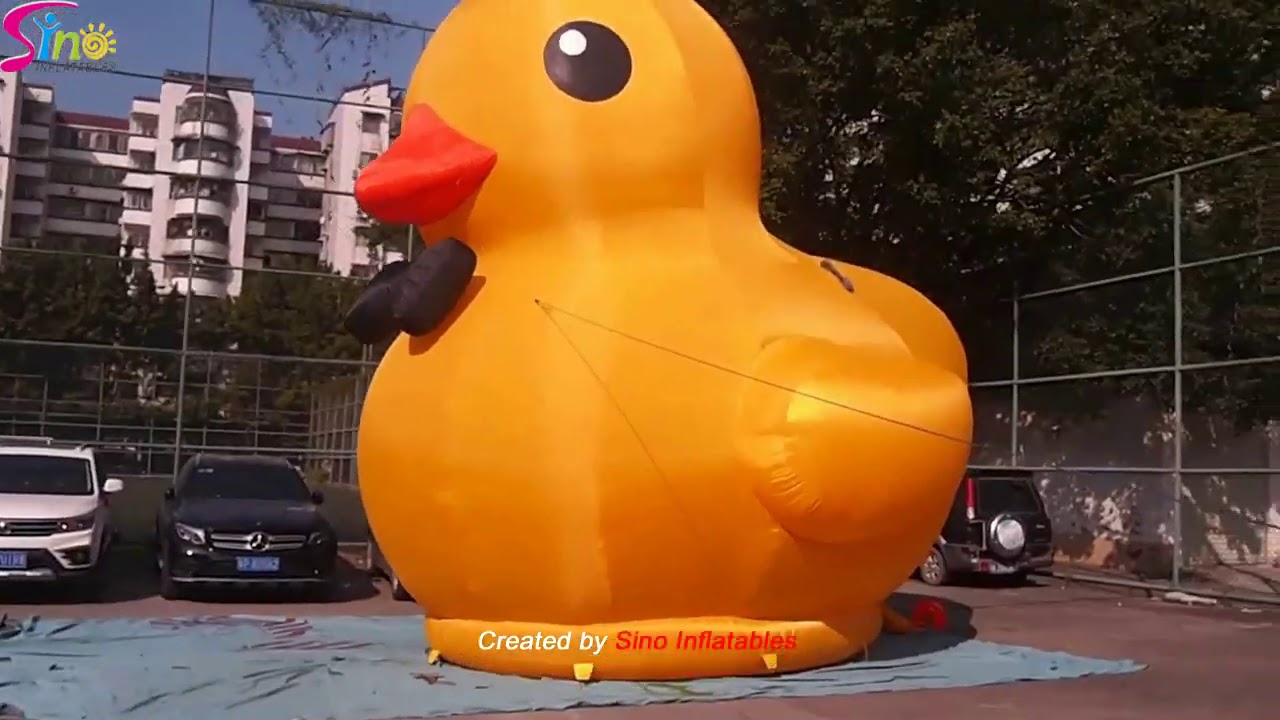 6m high giant inflatable yellow duck for advertising on ground from ...