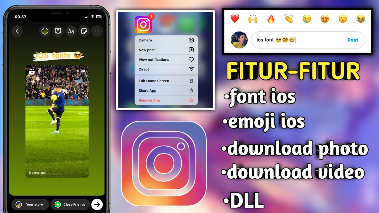 CARA UBAH INSTAGRAM ANDROID MENJADI IG IPHONE PAKET LENGKAP - YouTube