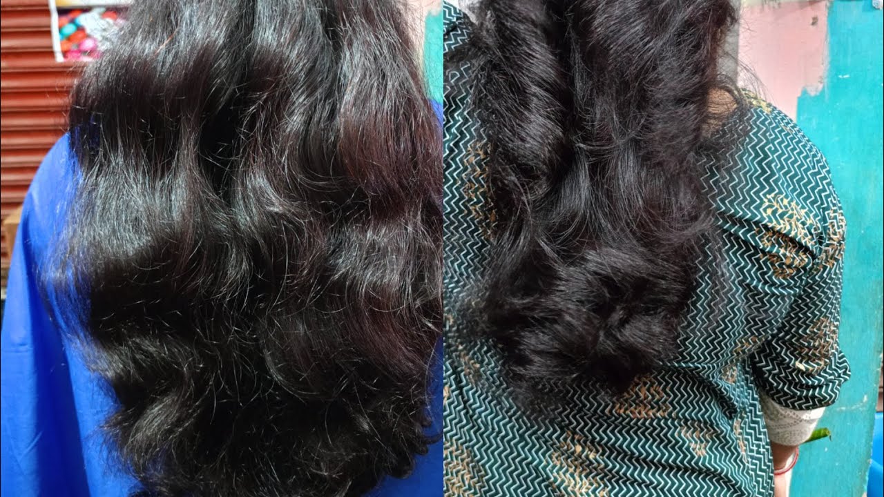 long hair U cut setting look - YouTube