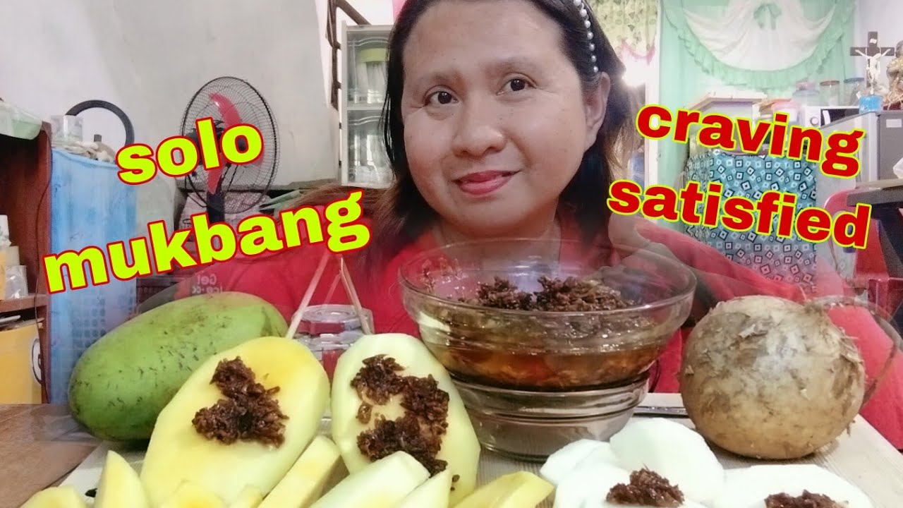Manggang Hilaw Green Mango Singkamas W Bagoong Solo Mukbangnag Crave Ako Tere Food Is