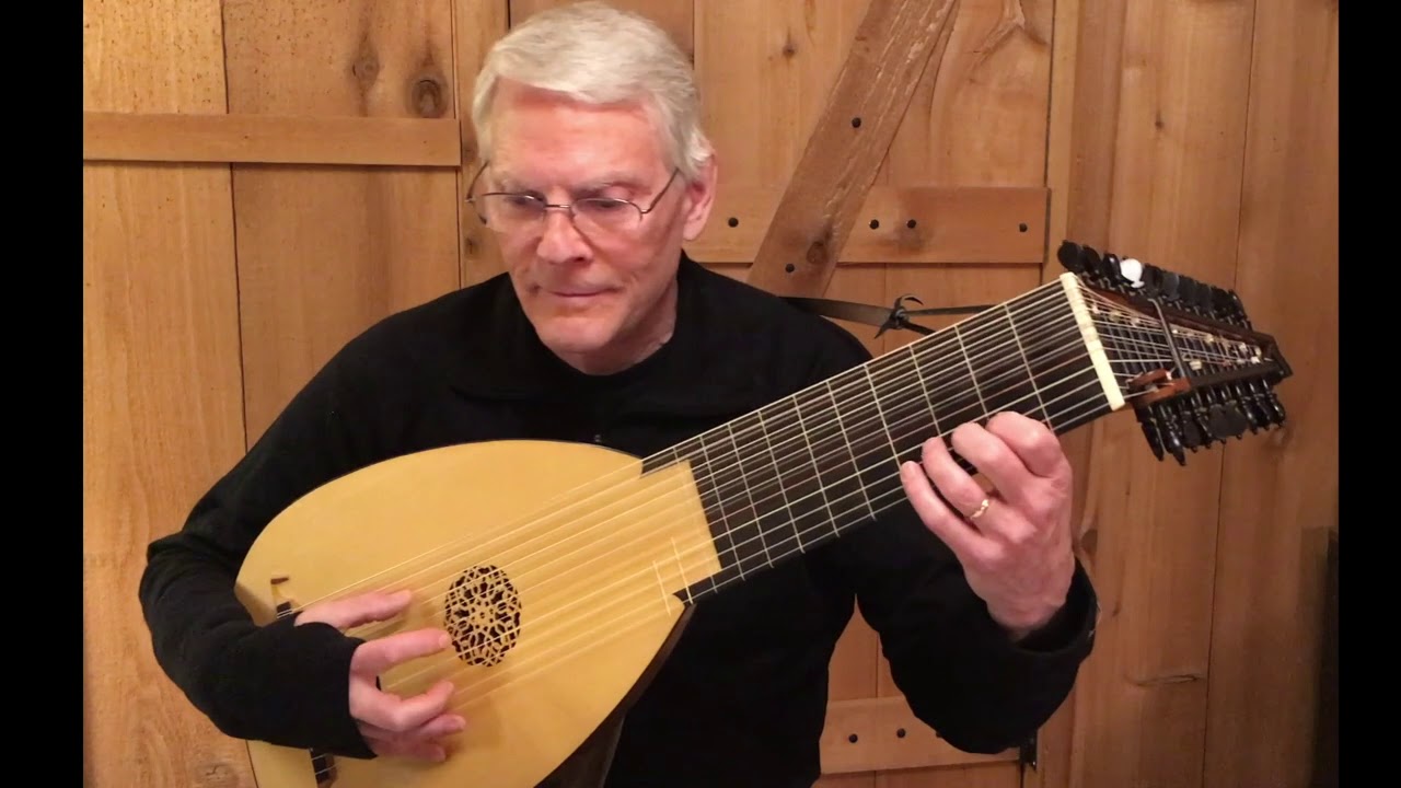 Sarabande from Cello Suite #1 by J S Bach; Daniel Estrem, baroque lute ...