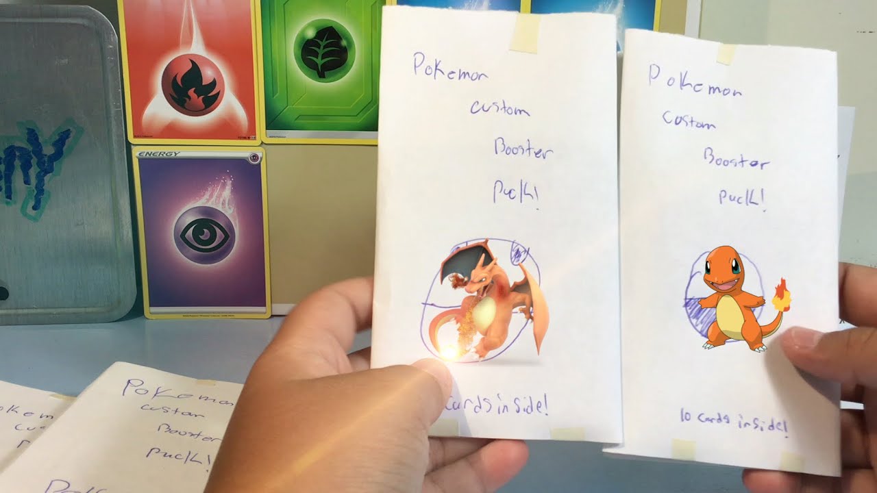 Opening custom Pokémon packs // made by catalyst pro - YouTube