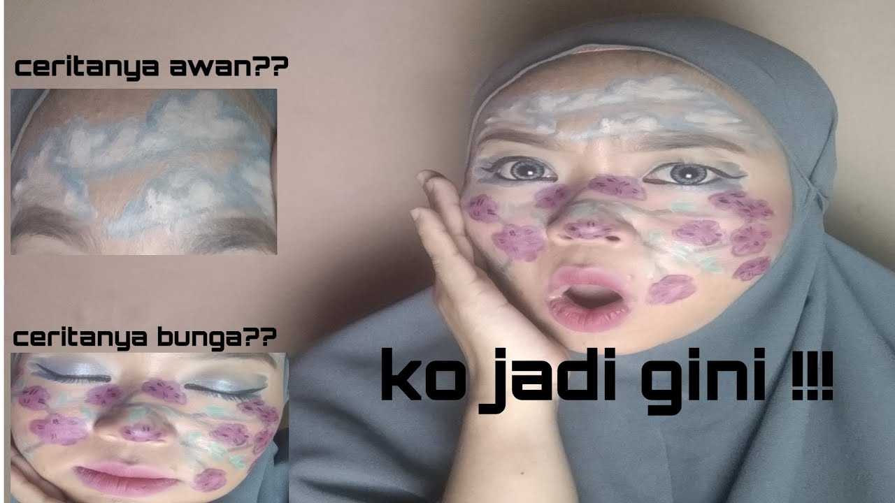 Makeup karakter simple tanpa face painting - YouTube