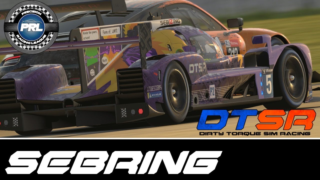 iRacing Precision Racing League | Dallara P217 | Sebring - YouTube