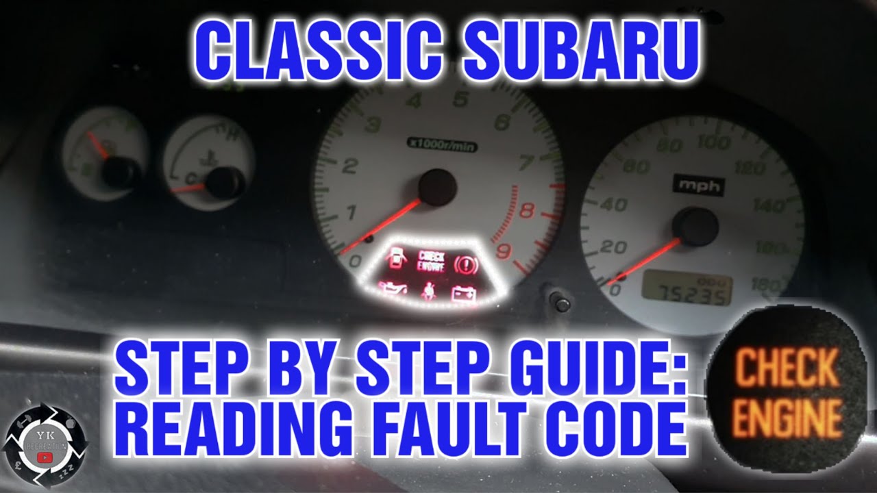 HOW TO CHECK SUBARU IMPREZA FAULT CODES WITHOUT A CODE READER FLASHING