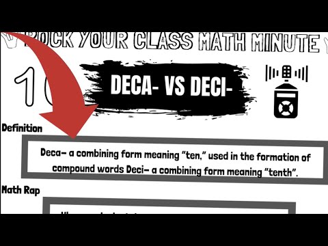 DECA VS DECI - Rock Your Class Math Minute Video #rockyourclass # ...
