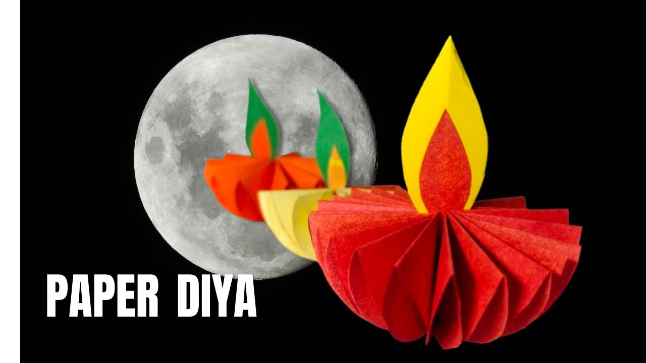 Paper Diya Step by Step | Paper Diya Making | Diwali Decoration Ideas ...