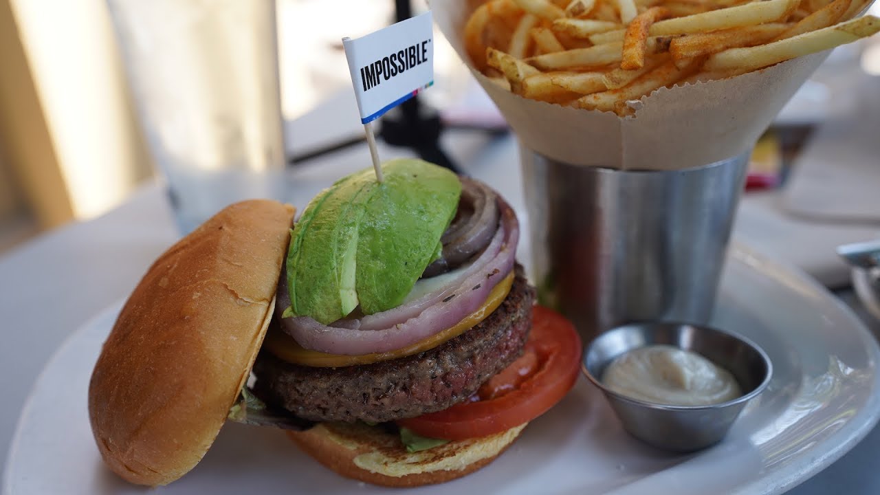 The Impossible Burger At The Counter Custom Burger - YouTube