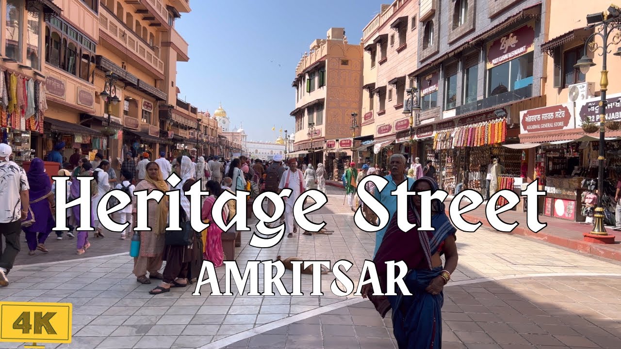 Heritage street Golden Temple Amritsar , Walking tour in 4k hd - YouTube