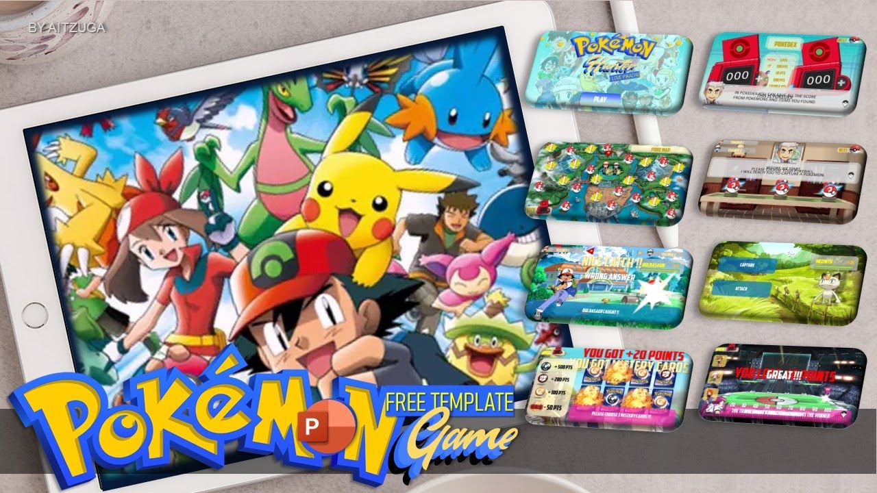 POKEMON inspired Powerpoint Game & Tutorial (Game PPT) | aitzuga kun ...