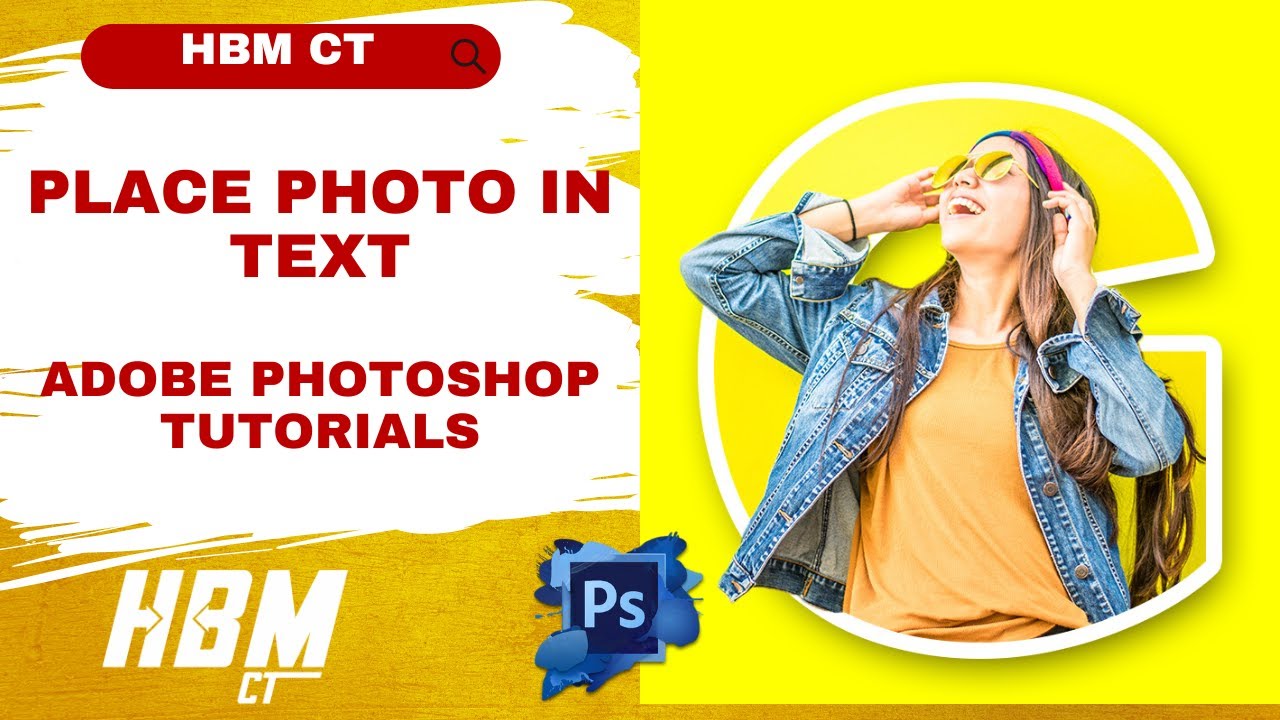PLACE PHOTO IN TEXT - ADOBE PHOTOSHOP TUTORIALS - YouTube