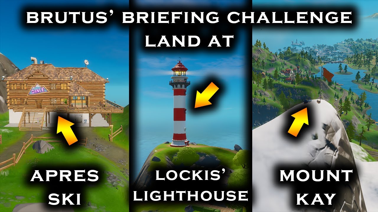 Fortnite *NEW* Land at Lockie's Lighthouse, Apres Ski, Mount kay - YouTube