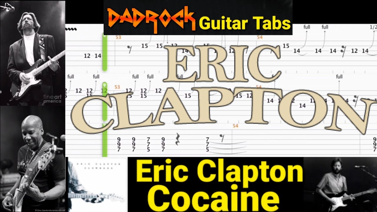 Cocaine - Eric Clapton - Guitar Backing Track (w/Tabs)(Request) - YouTube