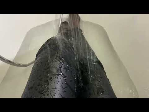 wetlook | wet clothes | wet heels | wet leather pants (part 2)