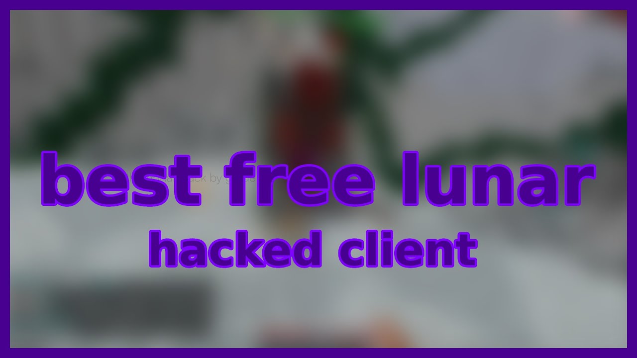 Best free Lunar Ghost Client, ft. Dope 2.0 - YouTube