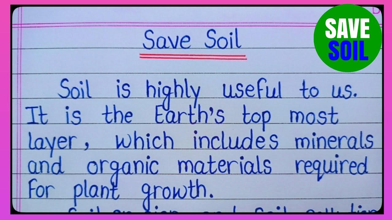 Essay on Save Soil/ Save Soil Essay/ Essay On Soil Conservation/Soil ...