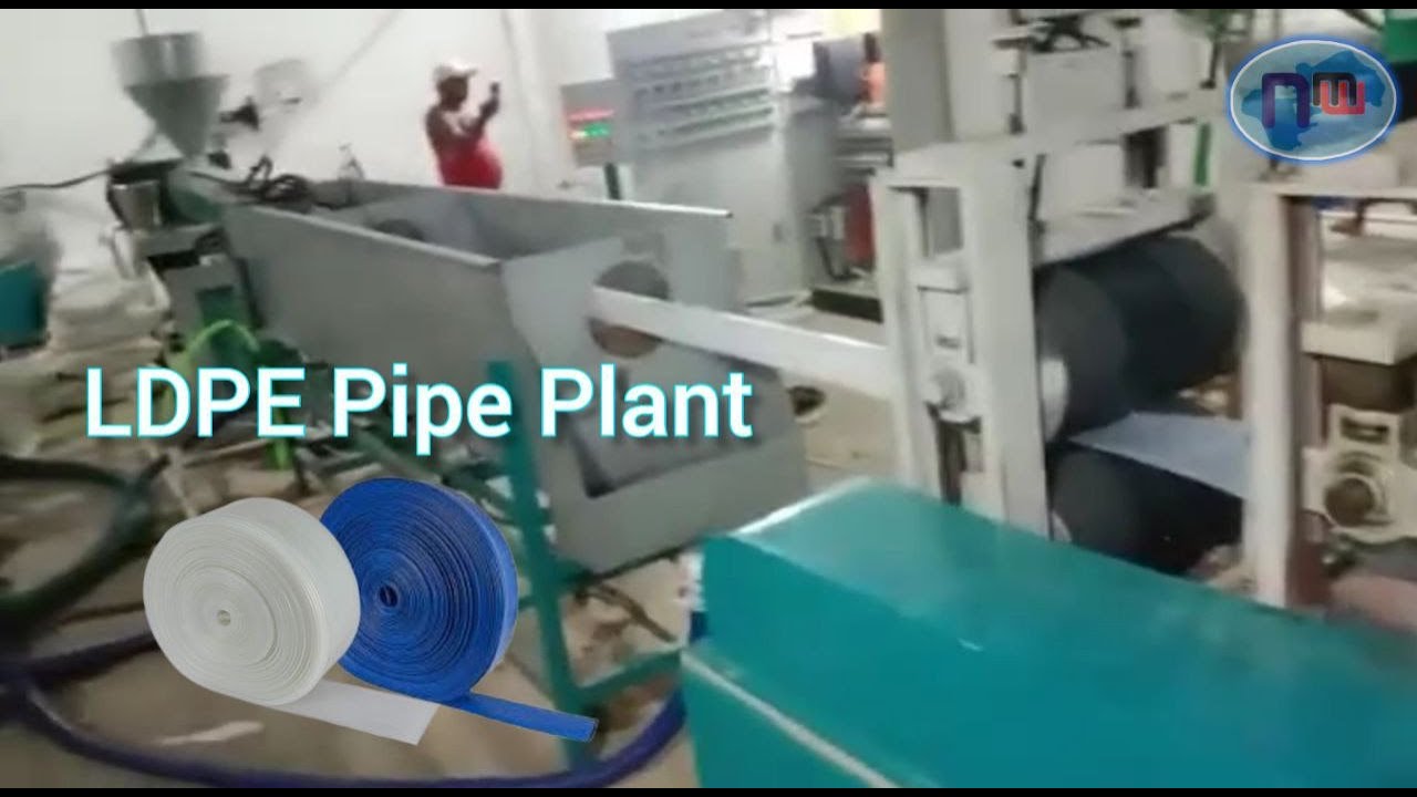 LDPE Pipe Machine (100mm) - YouTube
