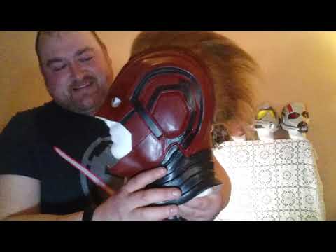 Captain marvel latex mask with real mohawk