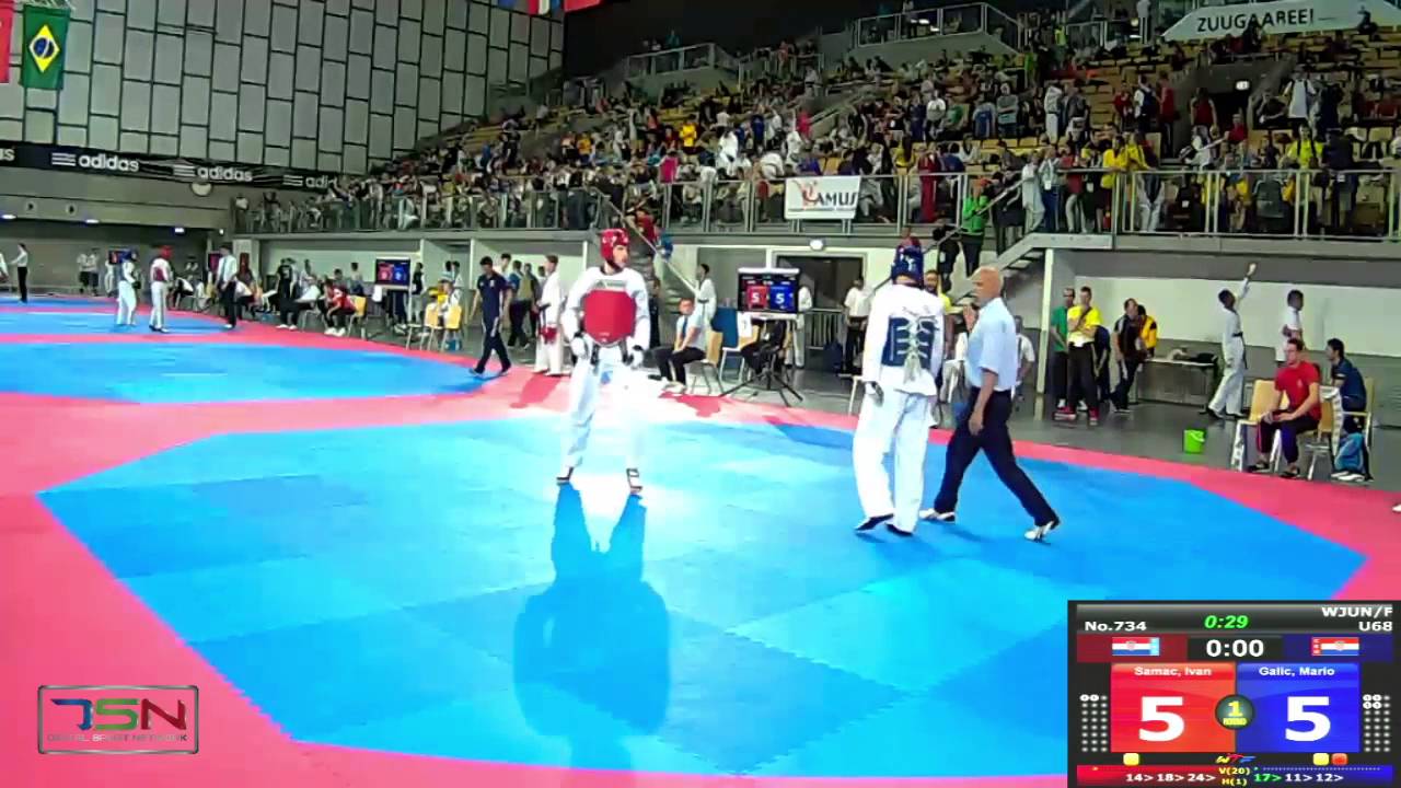 734-Galic, Mario TKD JASTREB (CRO) vs Samac, Ivan TK METALAC ZAGREB ...