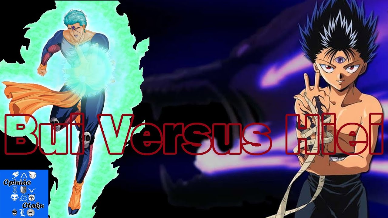 Hiei VS Bui (Yu Yu Hakusho) As Chamas Negras encaram a Battle Aura ...