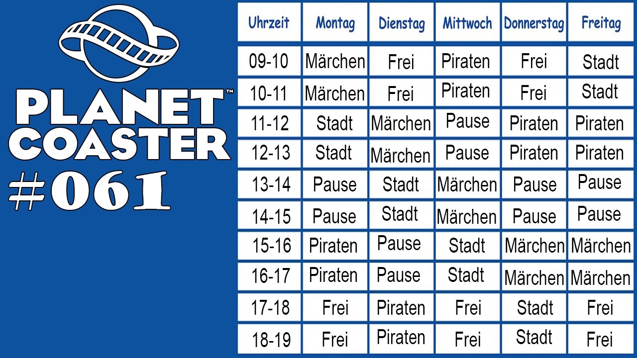 Mitarbeiter Dienstplan 🎢 PLANET COASTER #061 - YouTube