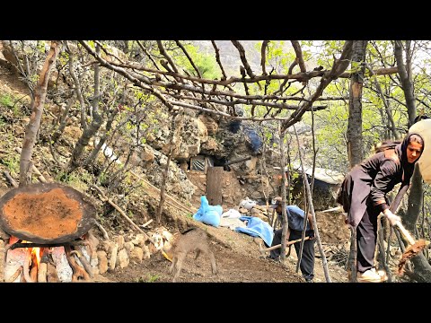 Mağara hayatı ⛰️, barınak inşa etmek 🏕️ ve göçebelerin dağlarda hayatta kalma mücadelesi 🏔️😱