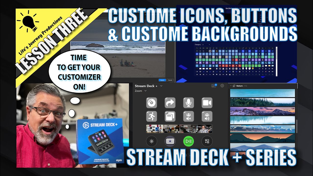 Stream Deck+ Custome Icons, Buttons and Backgrounds: Part Three - YouTube