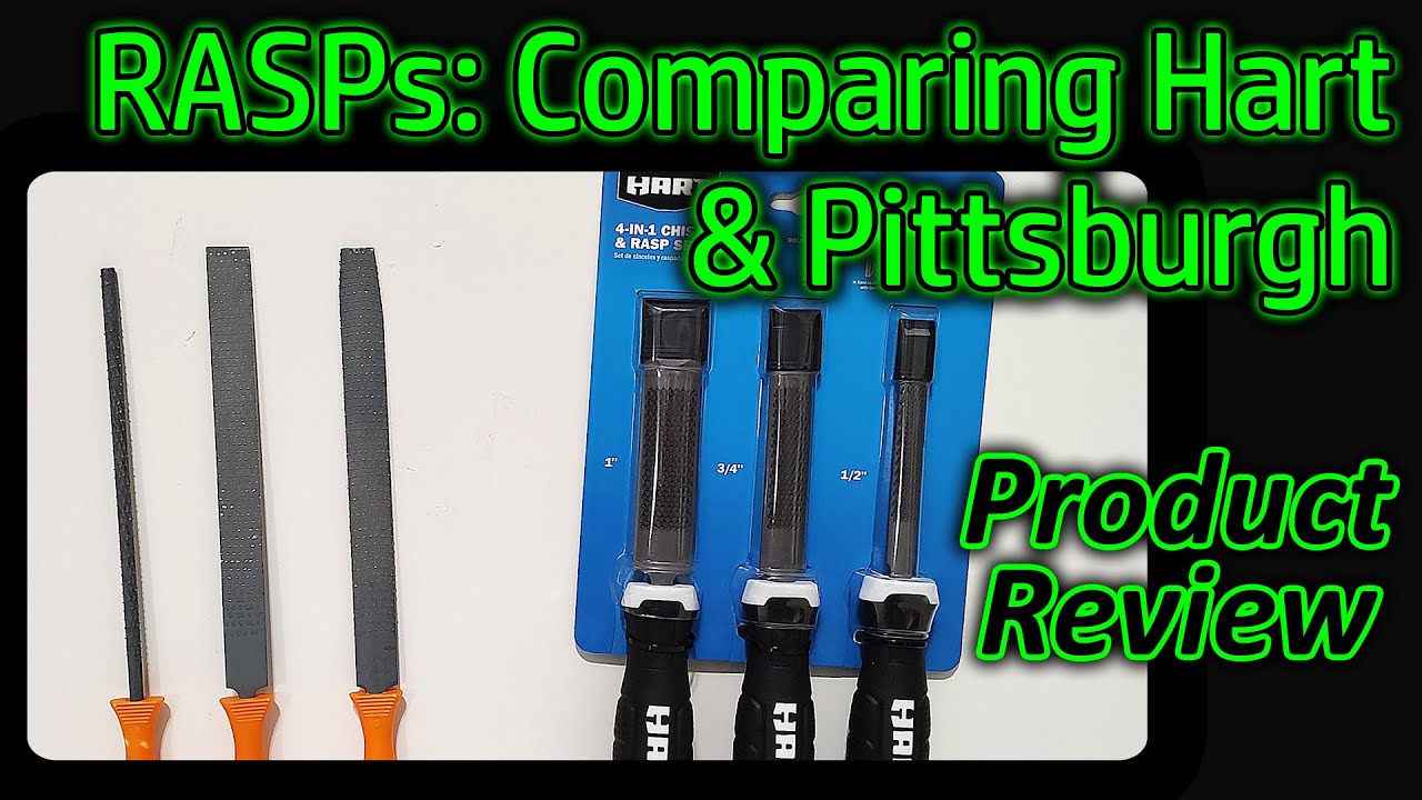 Comparing 2 Brands Of Rasps (Pittsburgh & Hart) - YouTube