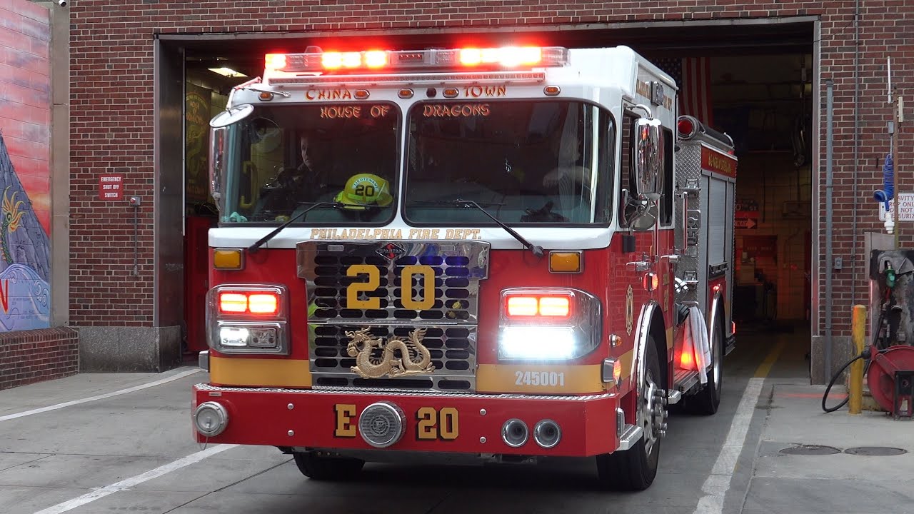 Philadelphia Fire Department Engine 20 Responding - YouTube