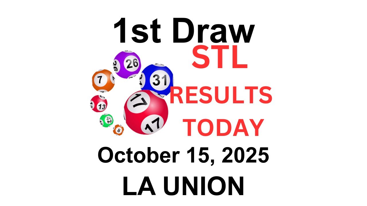 STL LA UNION Results Today - 1st Draw October 15, 2025 - YouTube