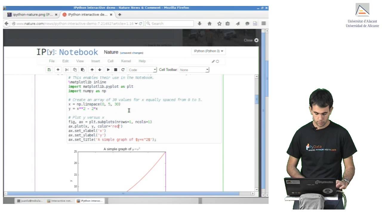 Jupyter (IPython) y Nature | 6.1 - Curso Python científico - YouTube
