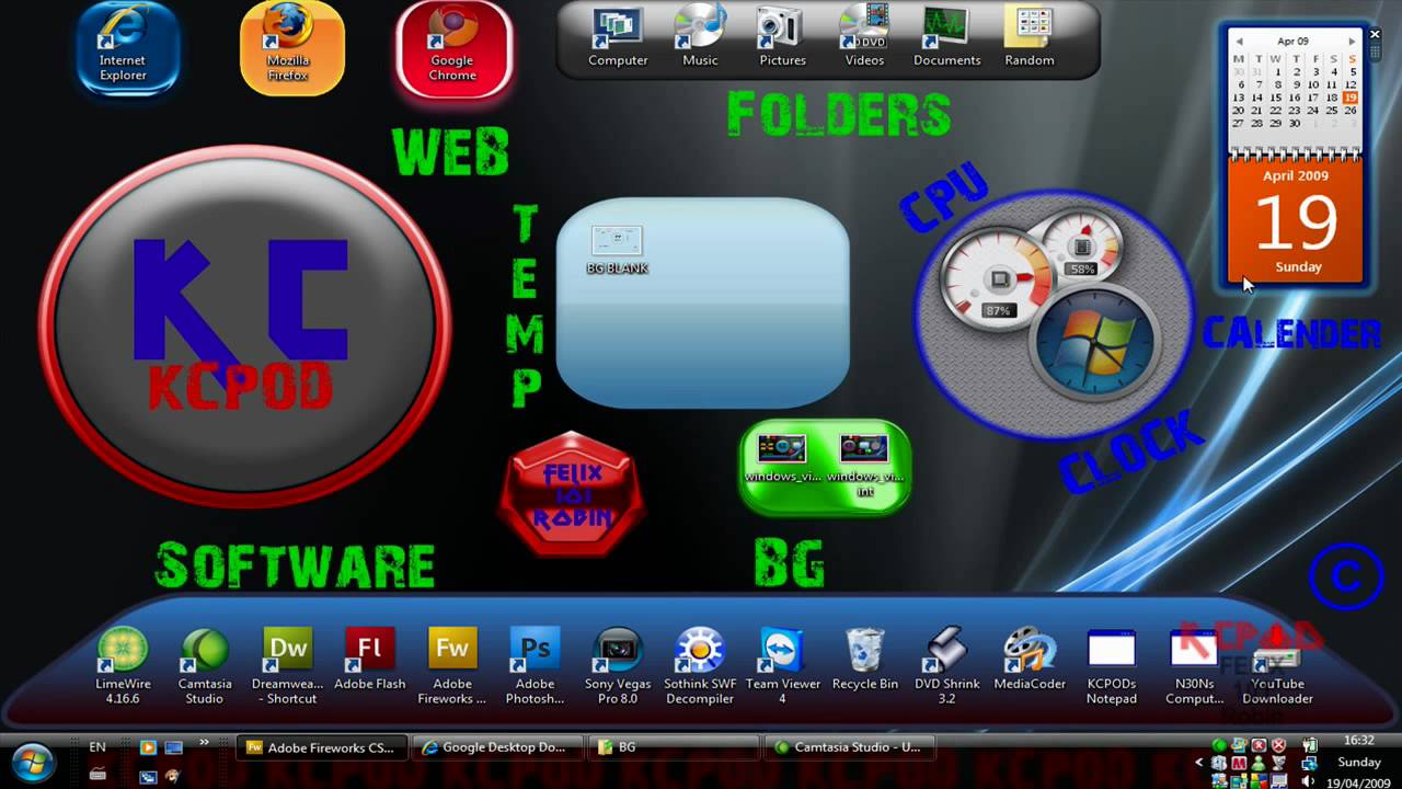 How to make a professional interactive desktop background [HD] - YouTube