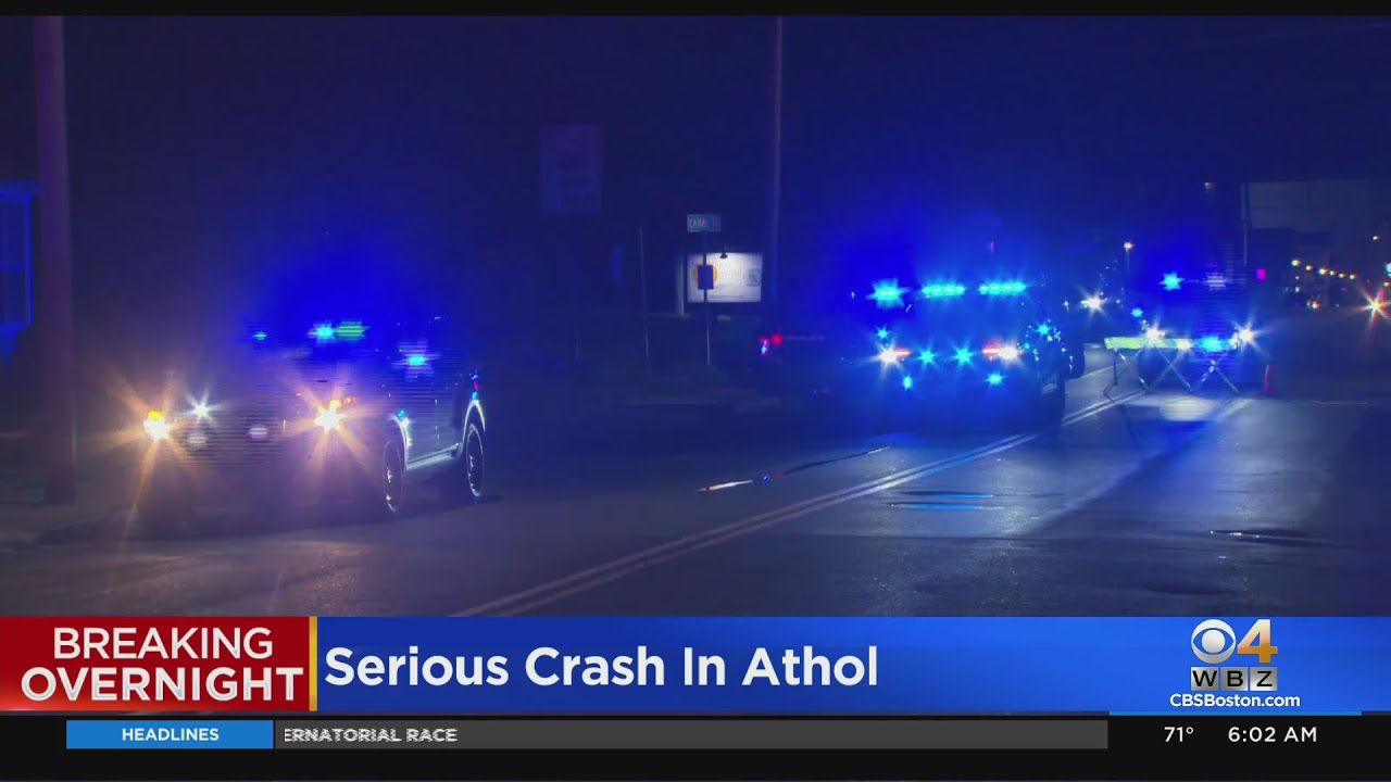 Serious Crash Shuts Down Athol Road - YouTube