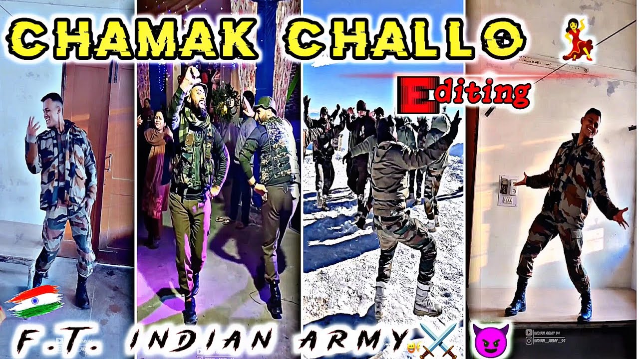 Chamak Challo😈Editing x Indian Army Soldiers⚔️ //N.S.G.//Para S.f.||💃 ...