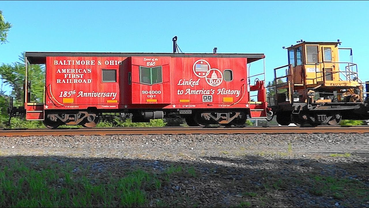 Great Horn Show, MOW Rail Train & Spirit of the B&O Caboose ‼ - YouTube