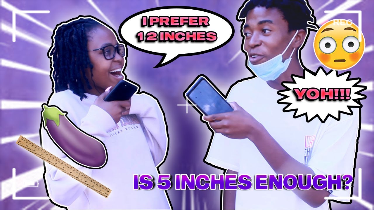 IS 5 INCHES ENOUGH?🍆📏|Pretoria Edition.🇿🇦 - YouTube