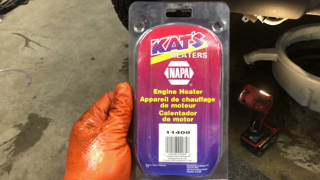 2001 Ford Escape 3.0 V6 AWD: Installing an engine block heater - YouTube