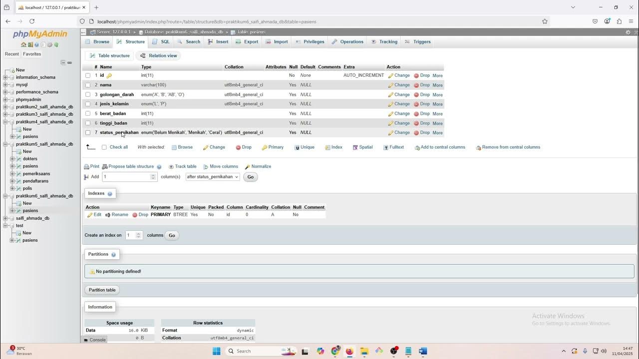 Praktikum 6 Query SELECT WHERE #xampp #phpmyadmin #query #sql - YouTube