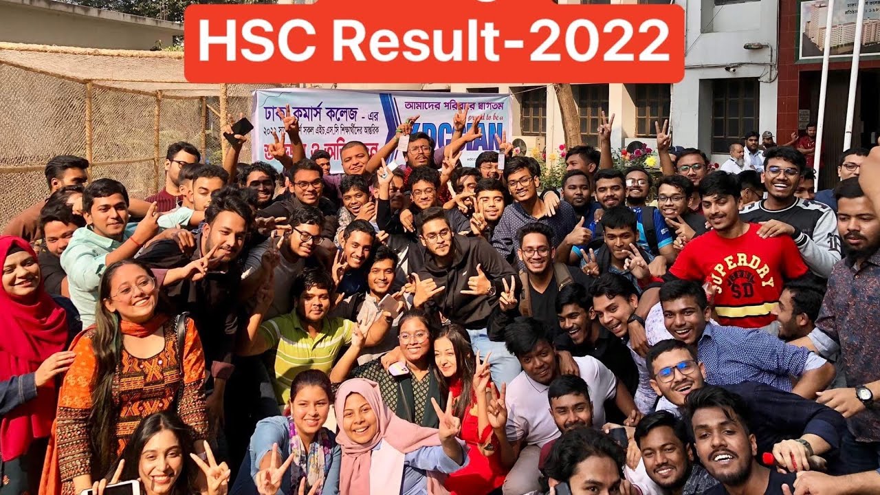 Dhaka Commerce College HSC result-2022 celebration. - YouTube