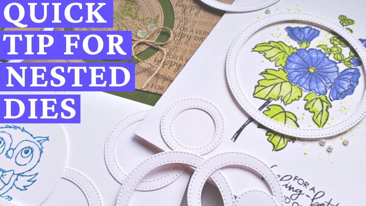 Cut ALL The Nesting Shapes For Unique Cards! - YouTube