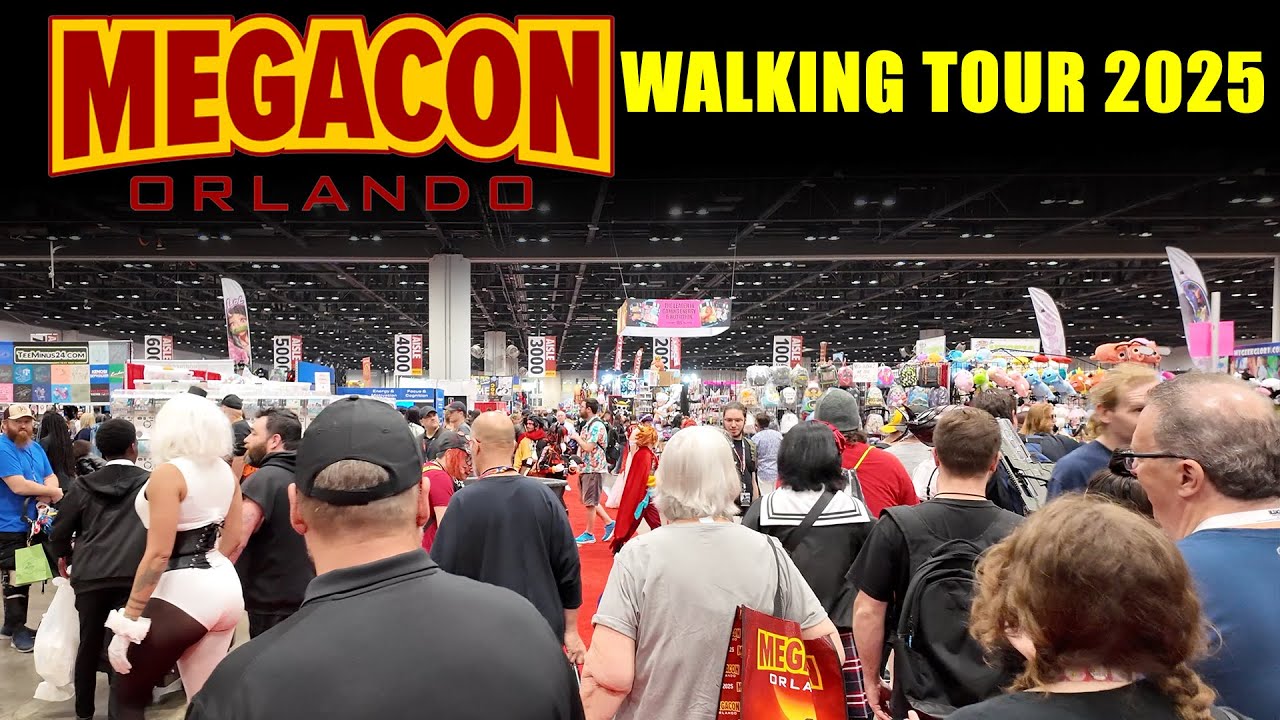 MegaCon 2025 - Orlando Florida - Show Floor Full Walkthrough Walking ...