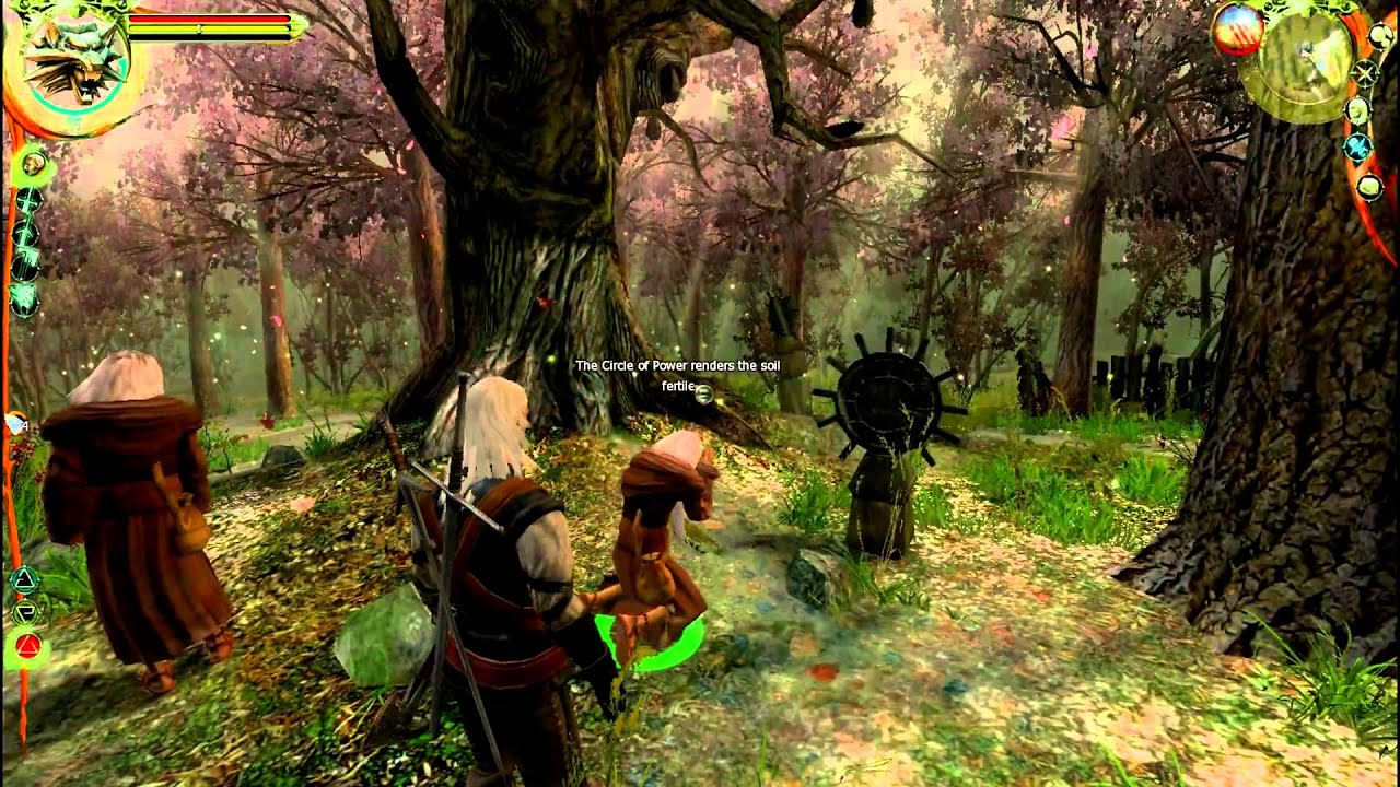 The Witcher (72) Druids and Dryad (Tree Woman Romance) - YouTube
