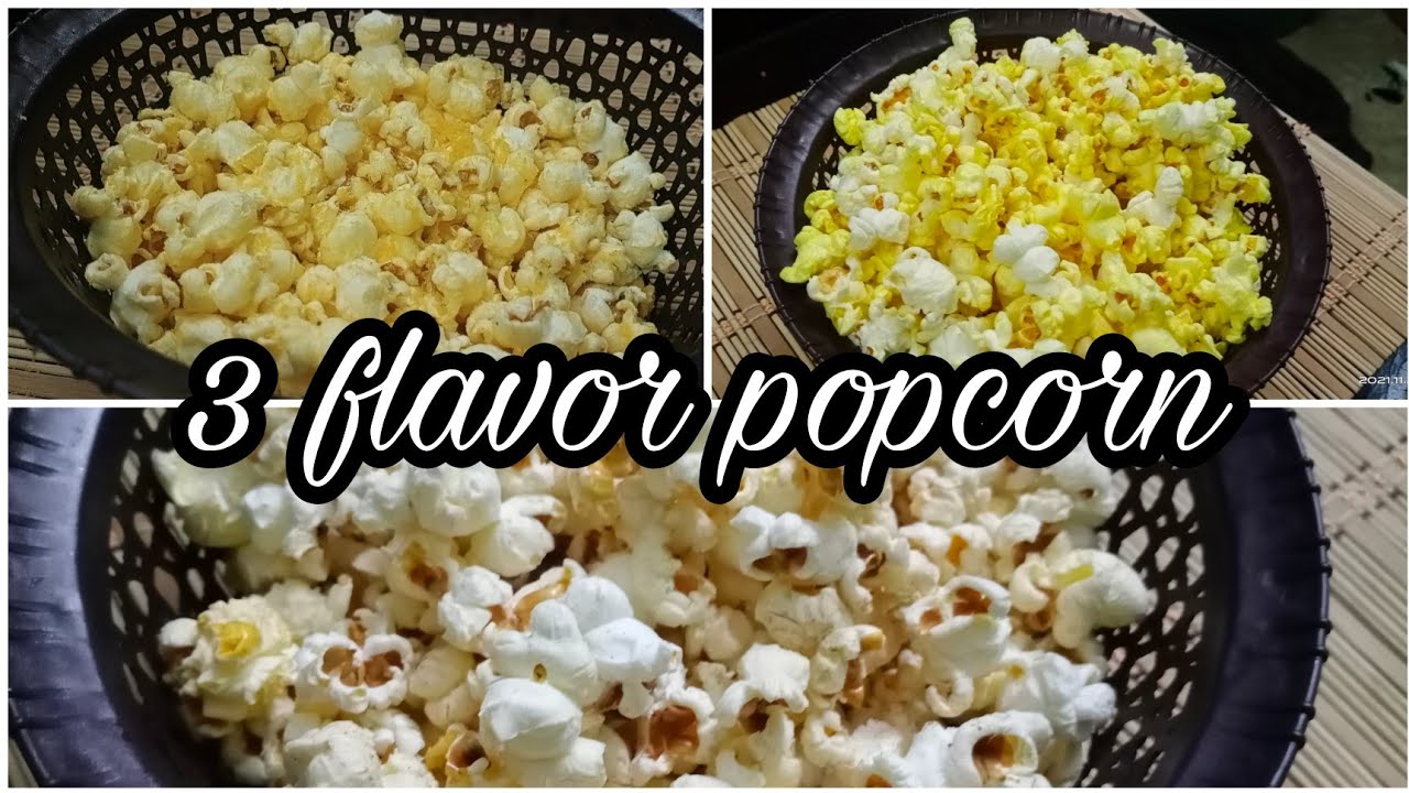 Instant 3 flavor popcorn recipe/ homemade popcorn / indian cooking ...