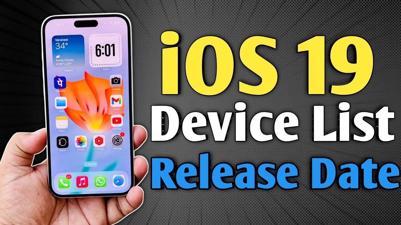 iOS 19 - Eligible Device & Release Date | iOS 18.6 - YouTube
